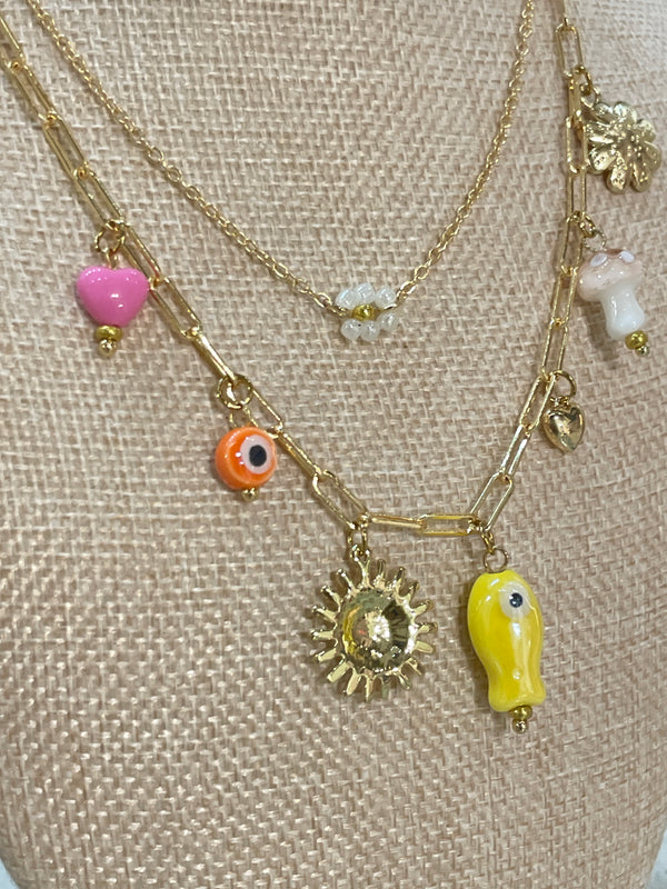 Set of 2 yellow fish - Humana