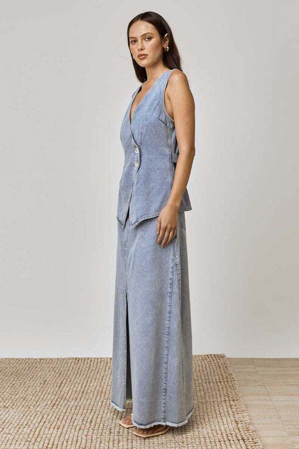 Lain Denim Vest - Humana