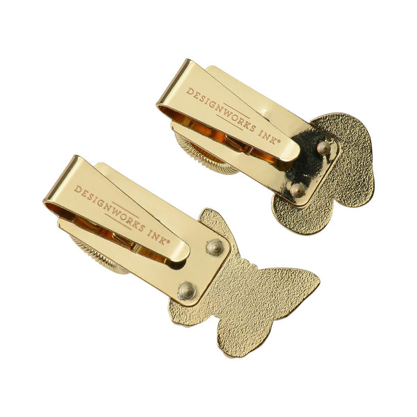 Set of 2 Pen Clips - Butterfly & Mushroom - Humana