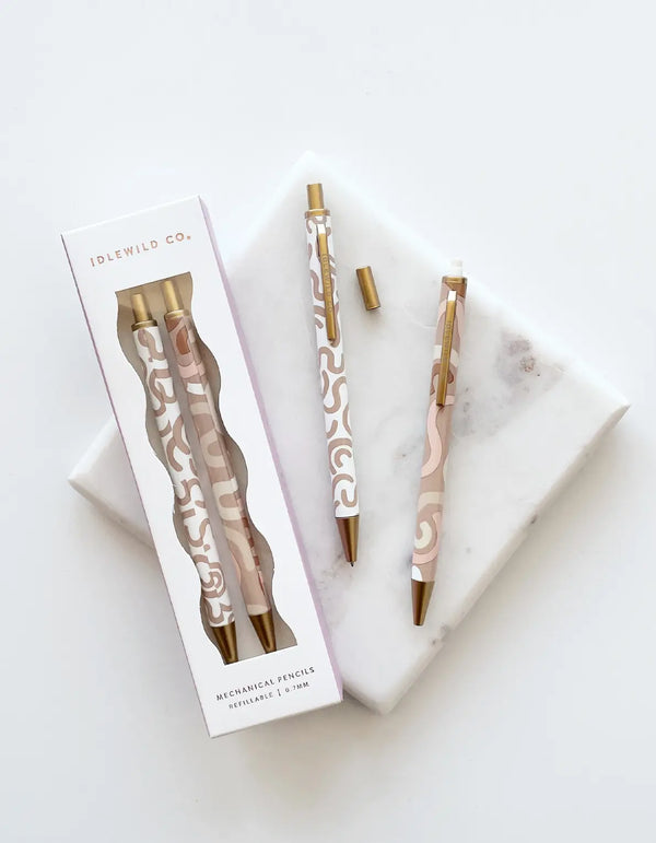 Neutral Squiggle Mechanical Pencils - Humana