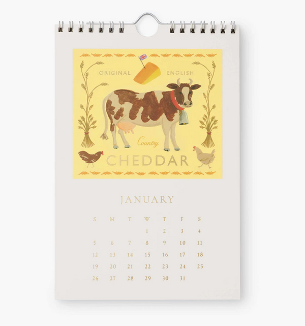 2025 Cheese Kitchen Calendar (6x9) - Humana